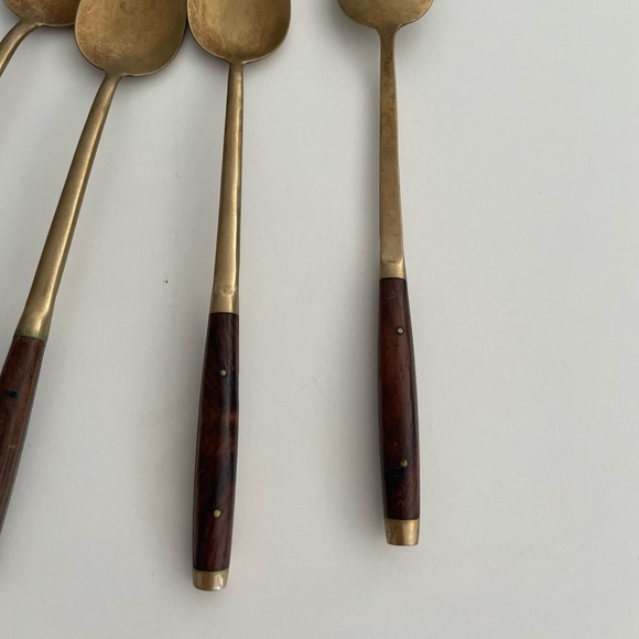 Kitchen | Antique Three Spoons Ancient Roman Bronze With Wood Artifact ...